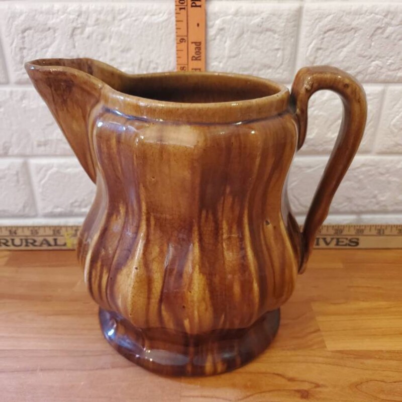 Yellow Ware Pitcher - Etsy