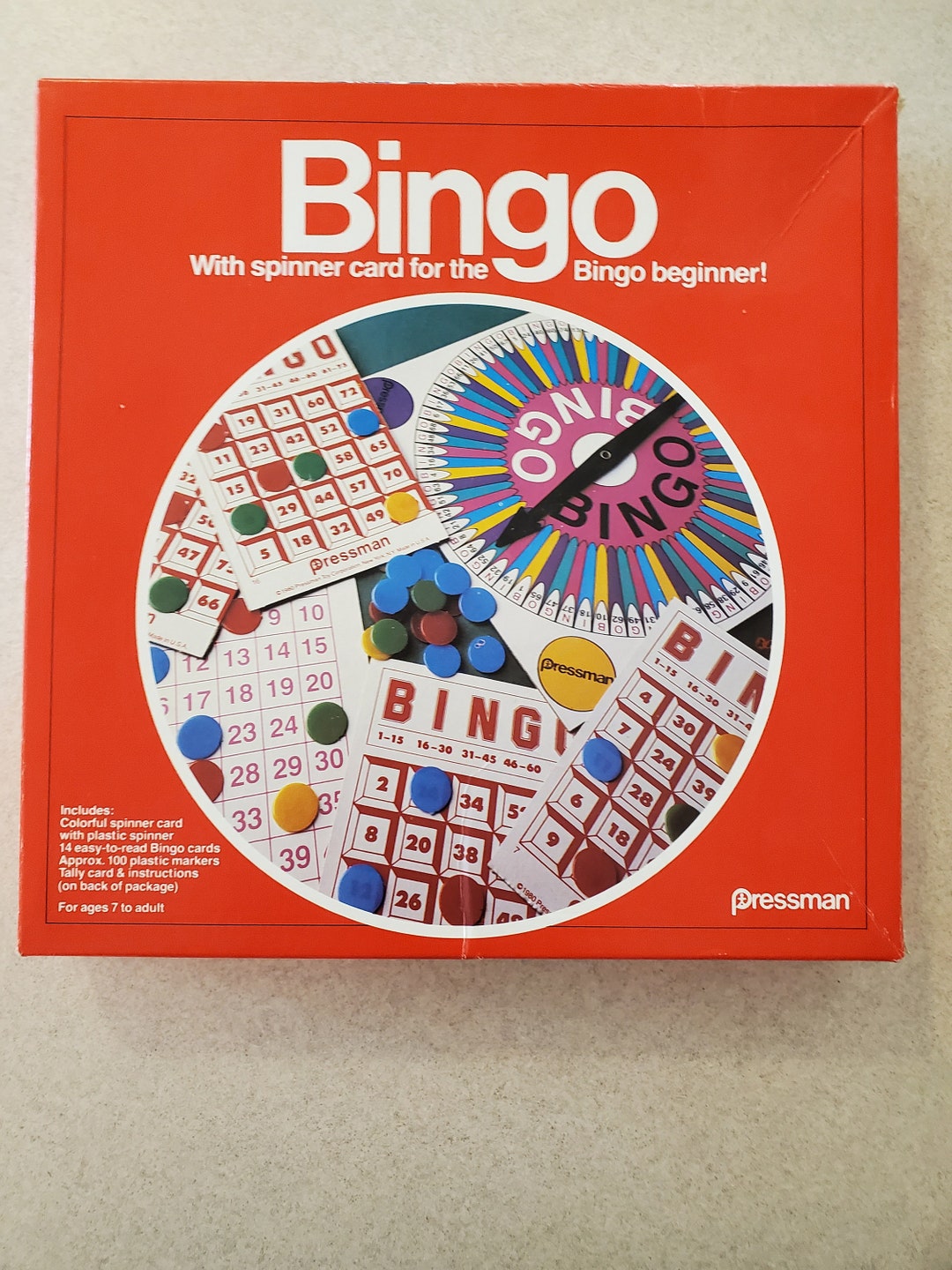 1982 Bingo - Vintage Game - Pressman 1165 - Etsy