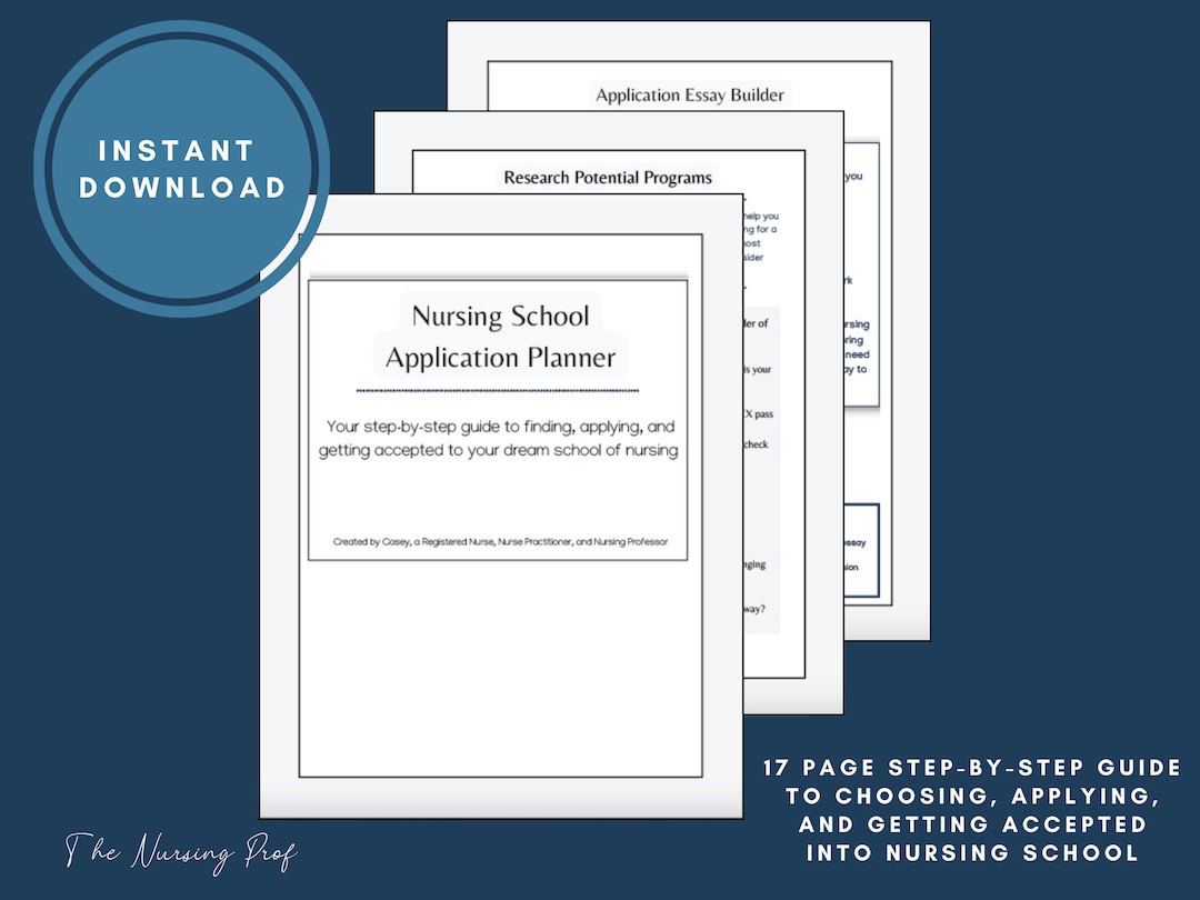 Nursing School Application Guide, Nursing Application Guide- Digital ...