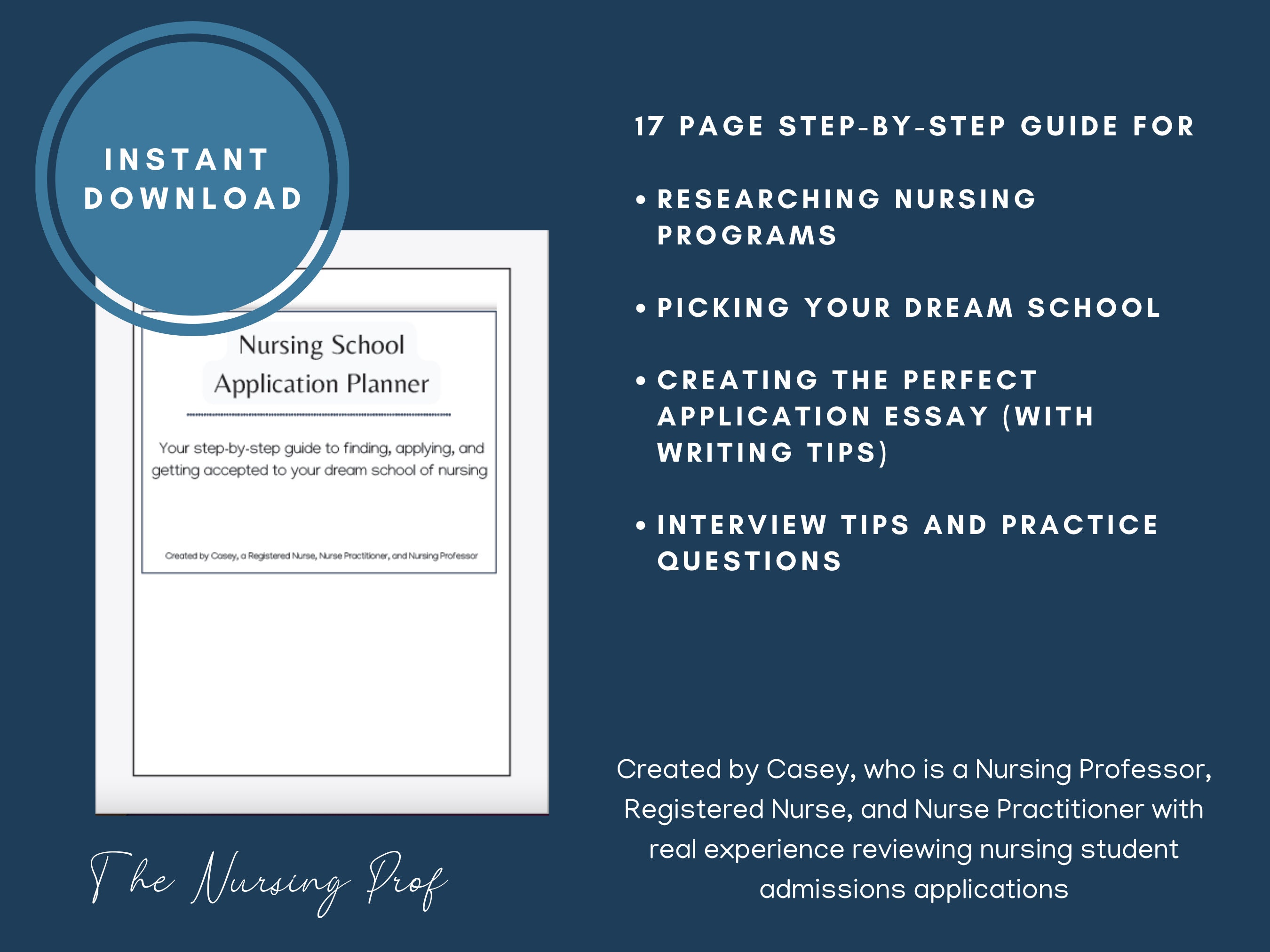 Nursing School Application Guide, Nursing Application Guide- Digital ...