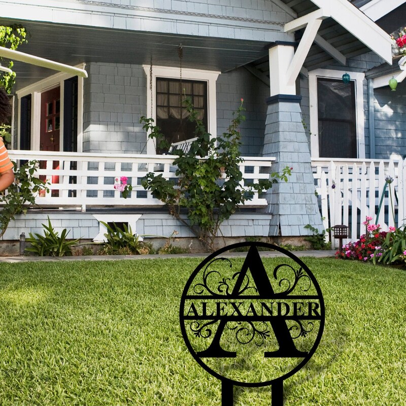 Family Monogram Sign - Etsy