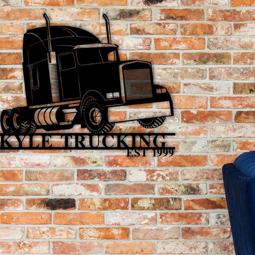 Personalized Trucker Name Metal Sign Truck Driver Gift Gift - Etsy