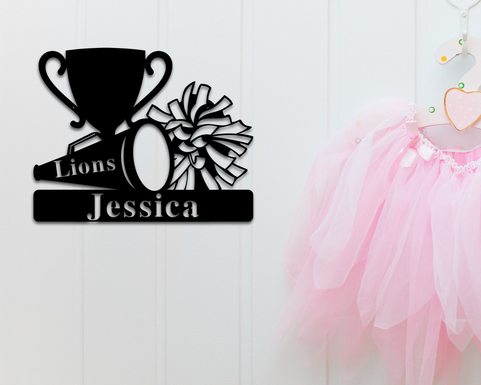 Cheerleading Metal Wall Art Metal Cheer Decor Cheerleader - Etsy