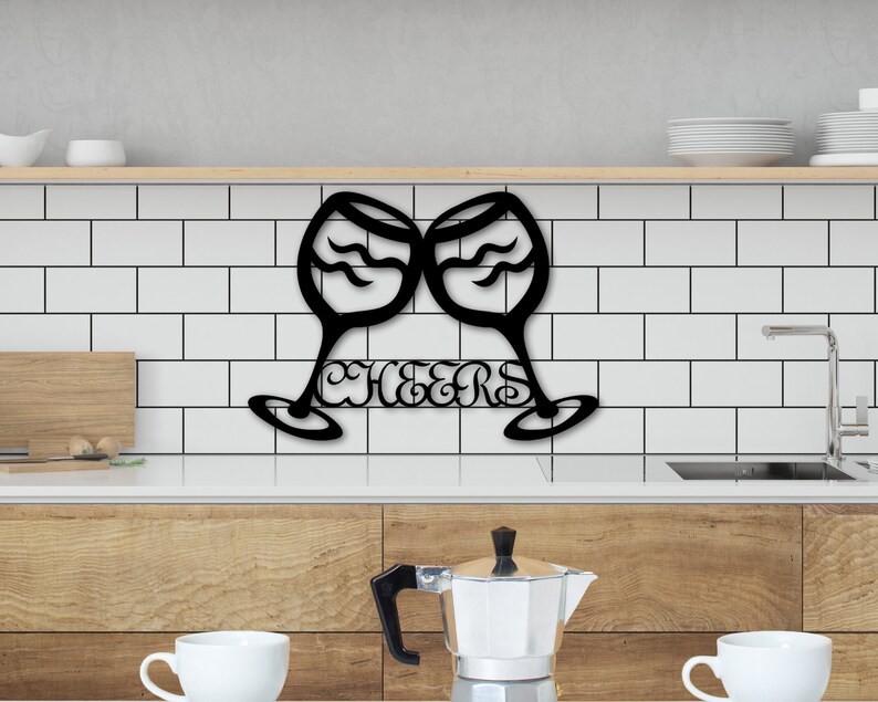 Cheers Sign Cheers Metal Word Art Cheers Bar Sign Wall ARt | Etsy