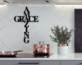 Metal Amazing Grace Wall Art - Etsy