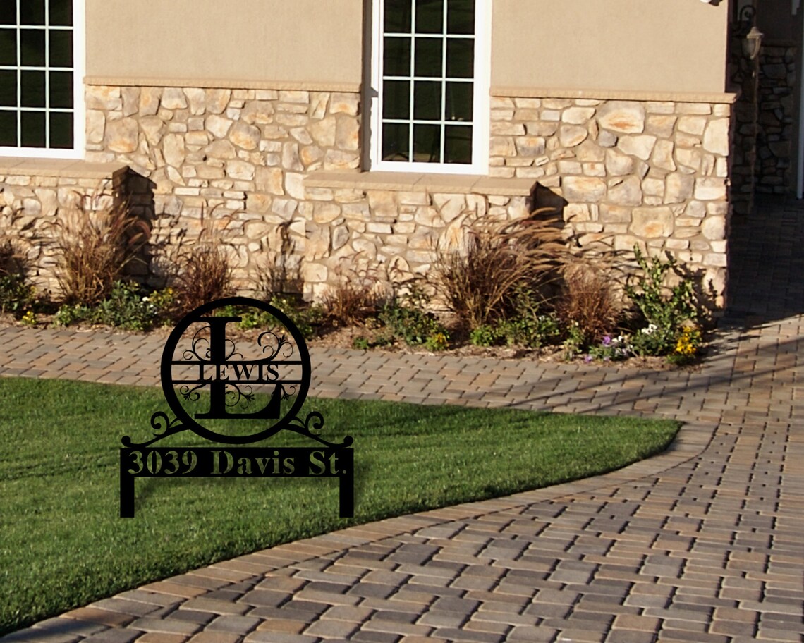 Personalized Metal Address Sign Metal Address Plaque Metal - Etsy