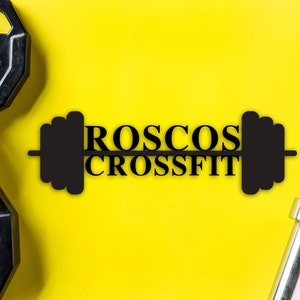 Personalized Workout Gym Sign, Custom Metal Name Sign, Personalized ...
