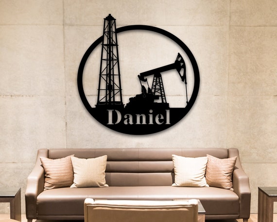 Custom Metal Name Sign Oil Rig Oil Field Offshore Custom - Etsy