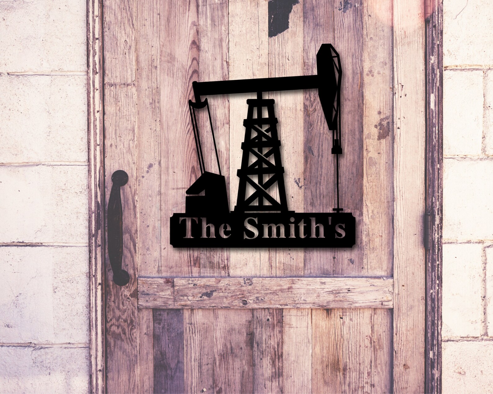 Personalized Metal Name Sign Custom Oil Field Sign Oil Rig | Etsy