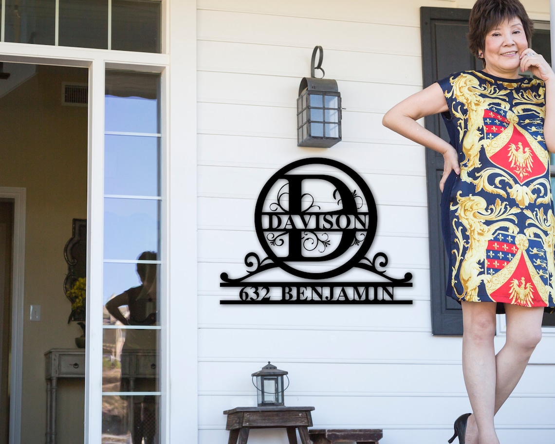 Personalized Metal Address Sign Metal Address Plaque Metal | Etsy