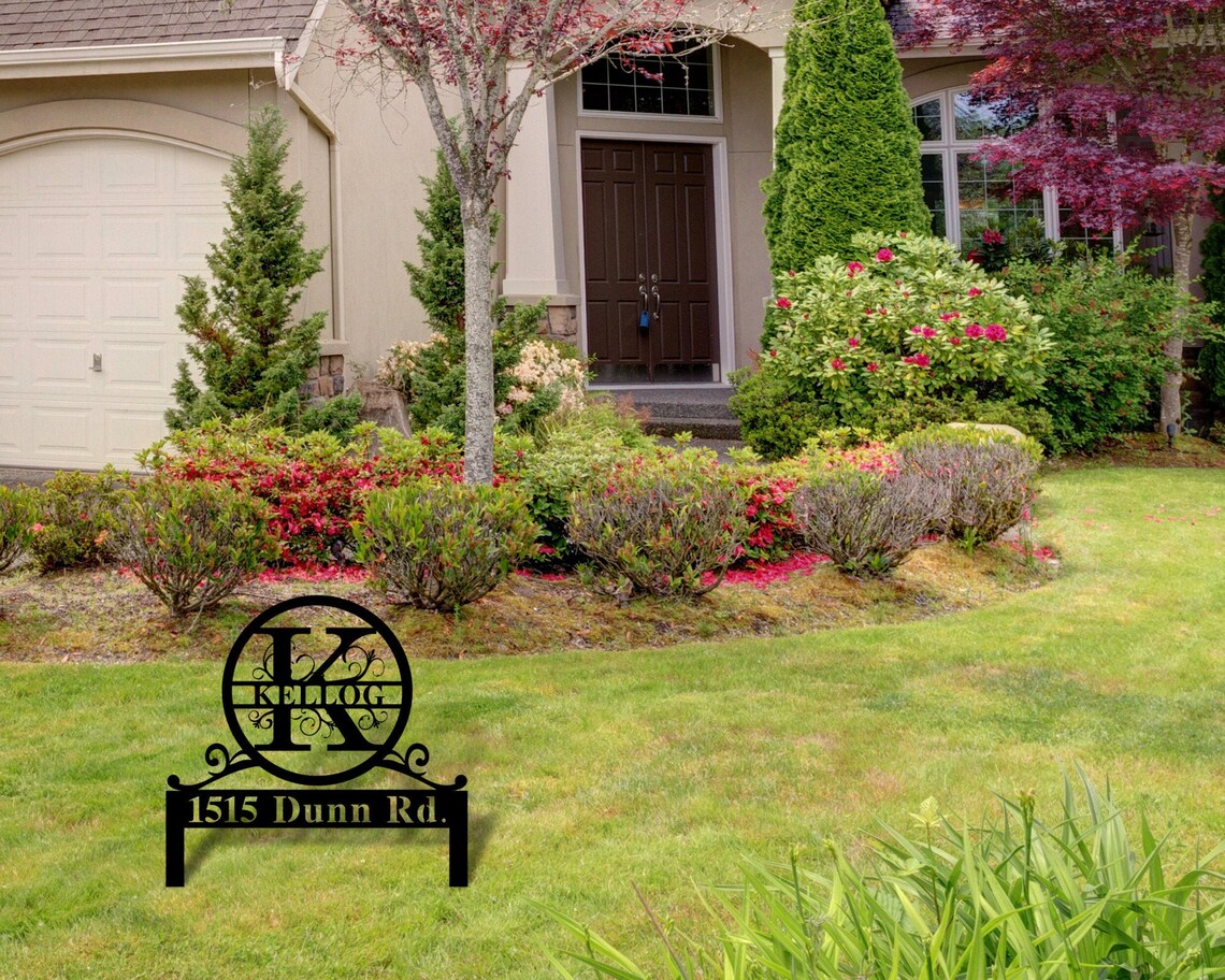 Personalized Metal Address Sign Metal Address Plaque Metal - Etsy