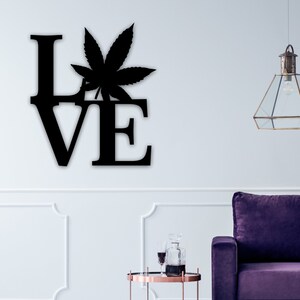 Metal Stacked Love Sign, Love Sign, Indoor or Outdoor Metal Sign, Metal ...