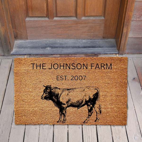 Custom Door Mat With Brand - Etsy