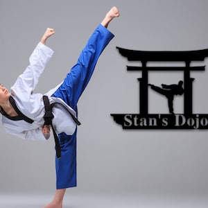 Karate Metal Wall Art, Metal Karate Decor, Karate Sign, Karate Name ...
