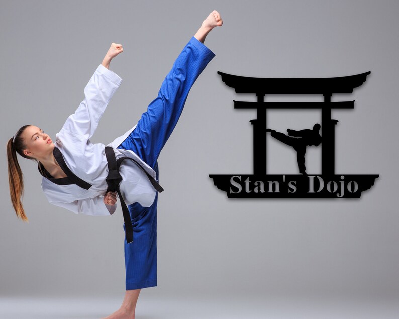 Karate Metal Wall Art Metal Karate Decor Karate Sign Karate - Etsy
