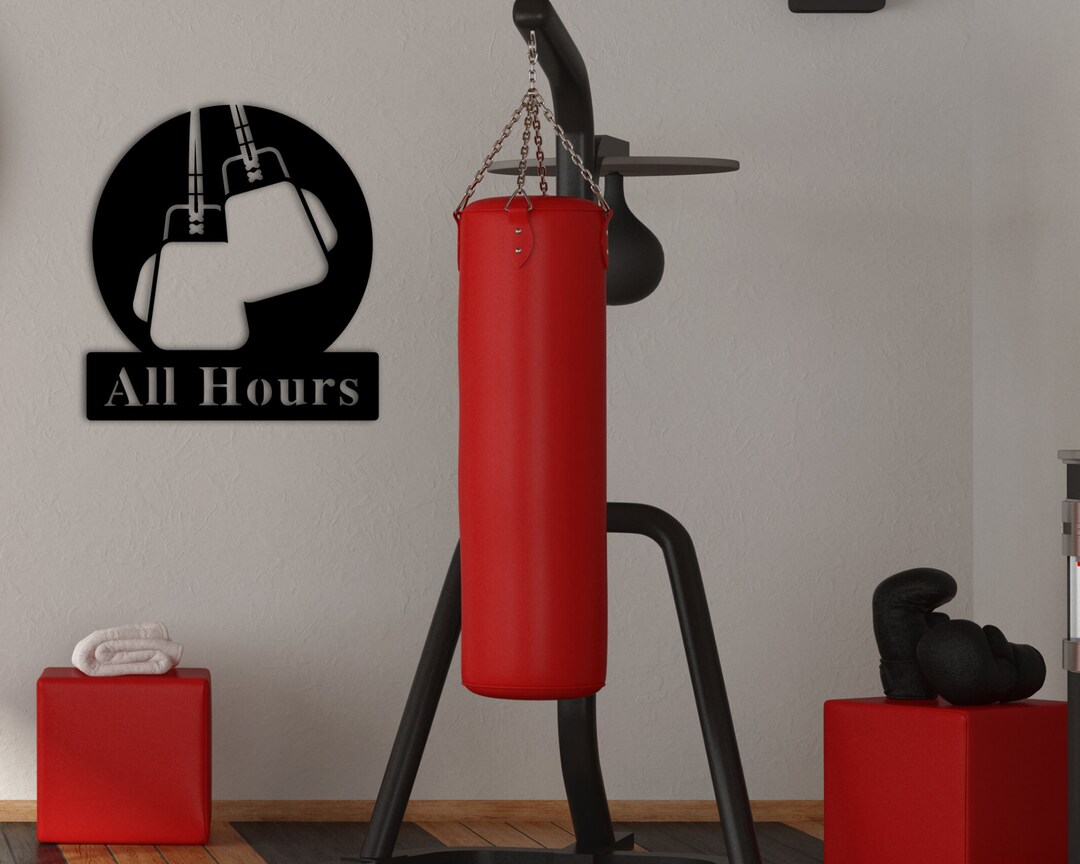 Personalized Boxing Gym Sign, Custom Boxing Metal Name Sign ...