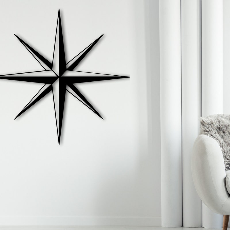 North Star Ornament - Etsy