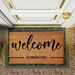 Heartful Housewarming Gift, Wedding Gift, Custom Doormat, Personalized ...