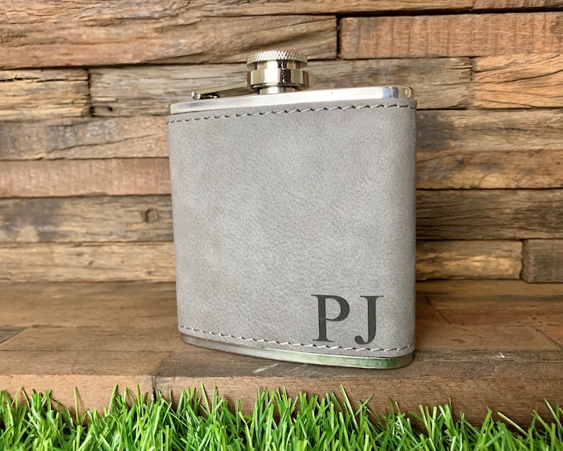 Personalized Leather Flask Engraved Flask Flask for | Etsy