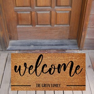 Heartful Housewarming Gift, Wedding Gift, Custom Doormat, Personalized ...