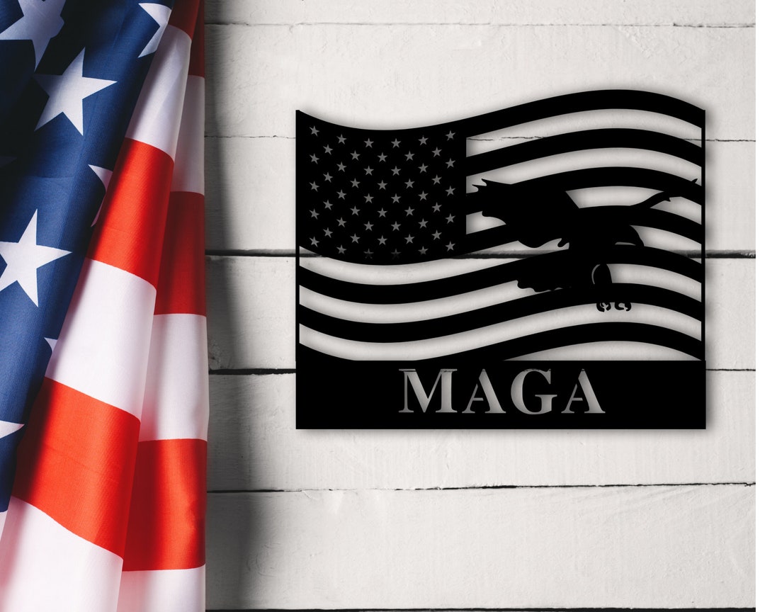 Metal American Flag, Customized American Flag, Customized Family Name ...