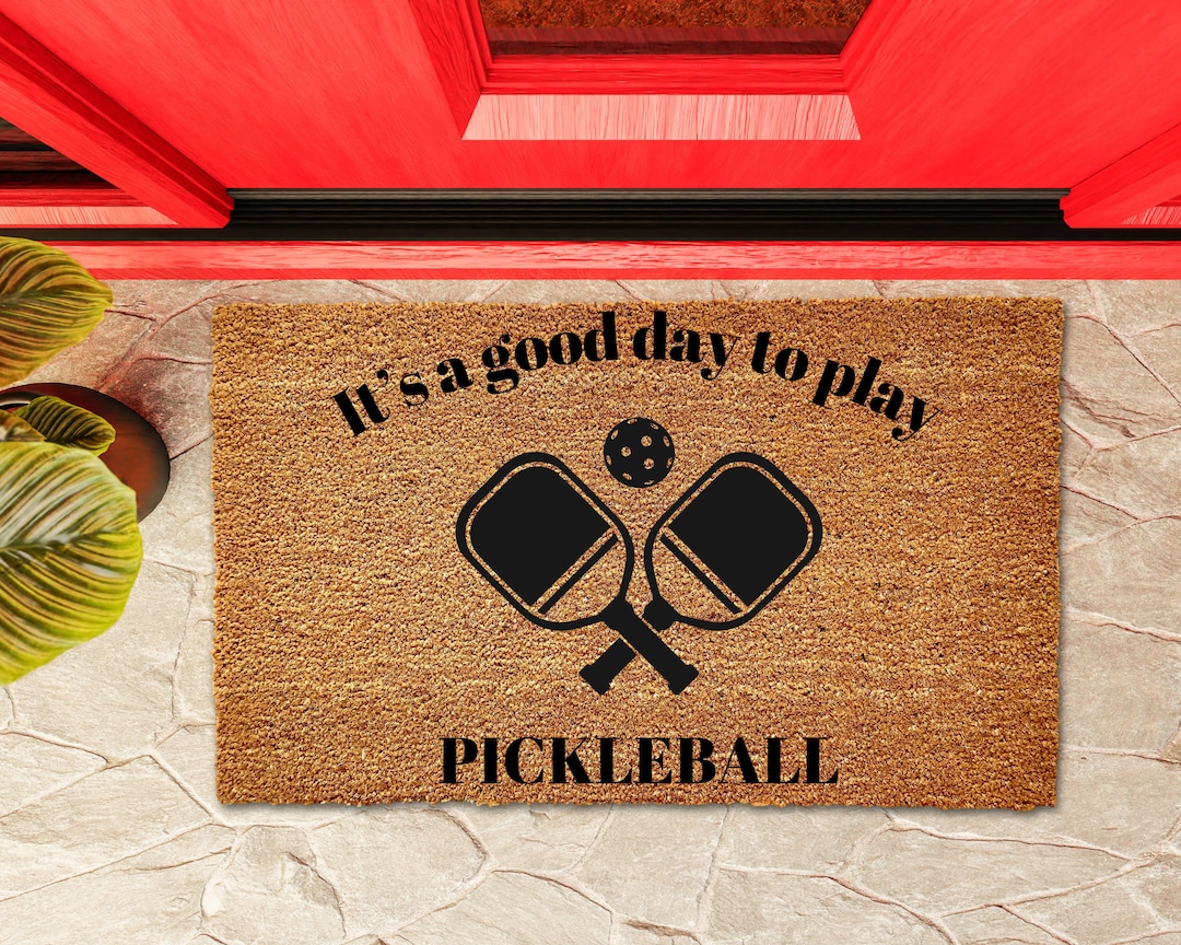 Pickleball Doormat, Pickle Ball Gift, Pickleball Decor, Pickleball ...