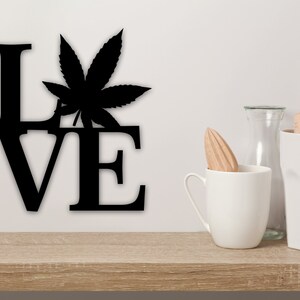 Metal Stacked Love Sign, Love Sign, Indoor or Outdoor Metal Sign, Metal ...