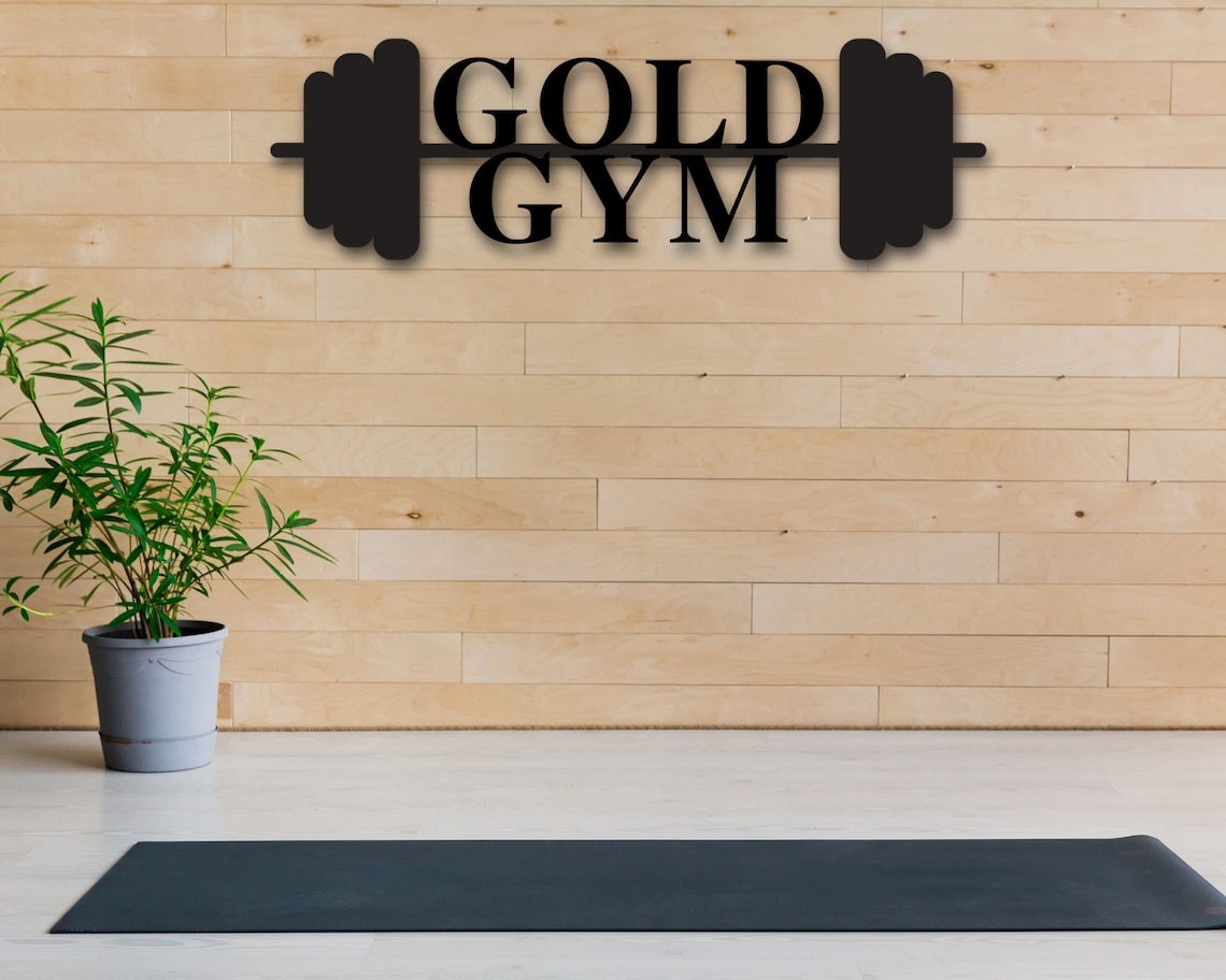 Personalized Metal Gym Sign Custom Gym Business Name Sign | Etsy