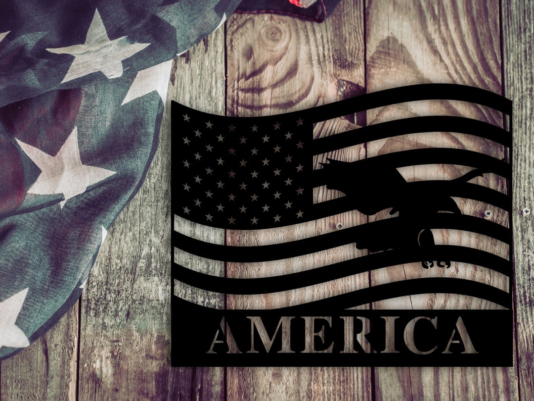 Customized American Flag Sign, Patriotic Sign, American Flag Wall Decor ...