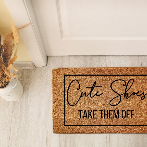 Shoes off Doormat - Etsy