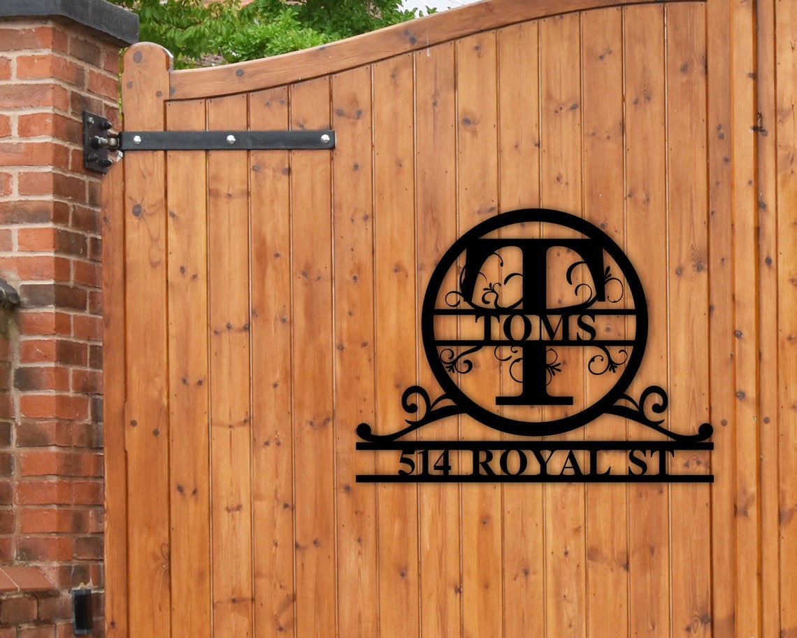 Personalized Metal Address Sign Metal Address Plaque Metal | Etsy