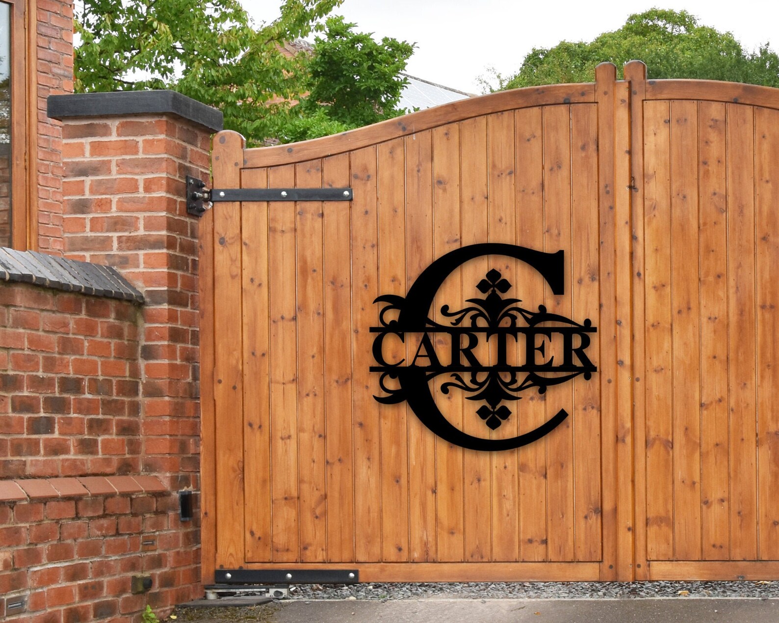 Personalized Family Name Metal Sign Metal Monogram Sign Last - Etsy