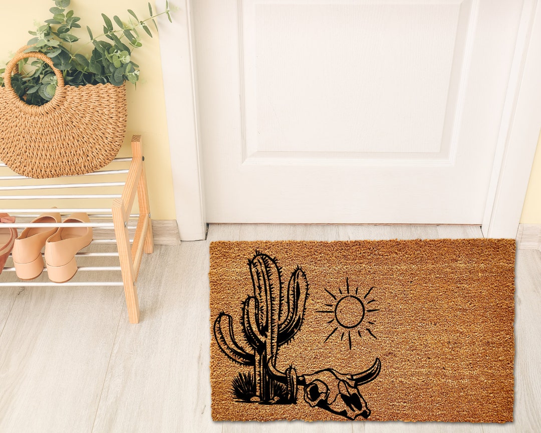 Western Home Sweet Home Doormat, Welcome Doormat, Horseshoe Doormat ...