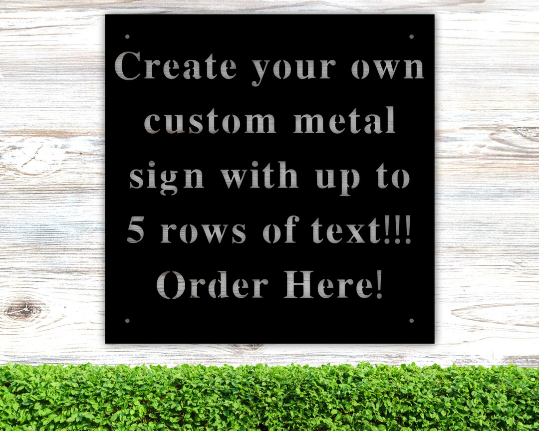 Metal Signs Custom, Personalized Metal Sign, Metal Signs Personalized ...