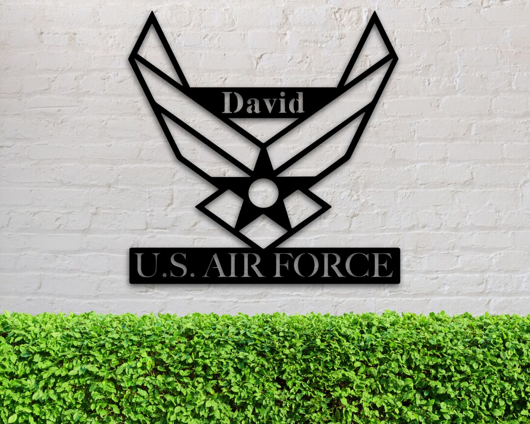 Metal Sign for Air Force Soldier, Custom Metal Name Sign, Personalized ...