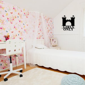 Custom Princess Room Sign, Girls Decor, Personalized Kids Metal Sign ...