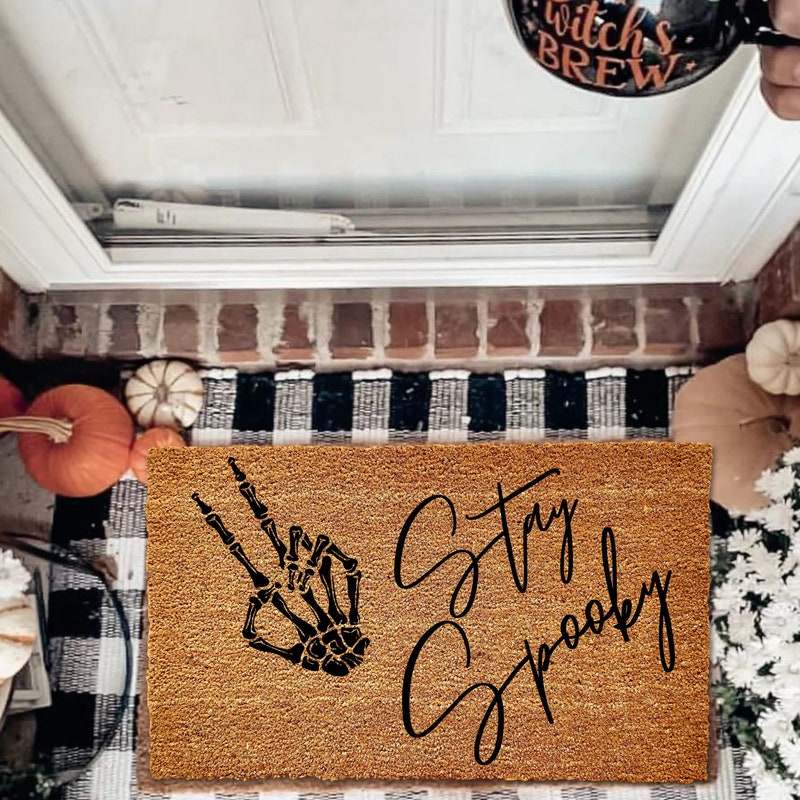 Halloween Door Mat - Etsy