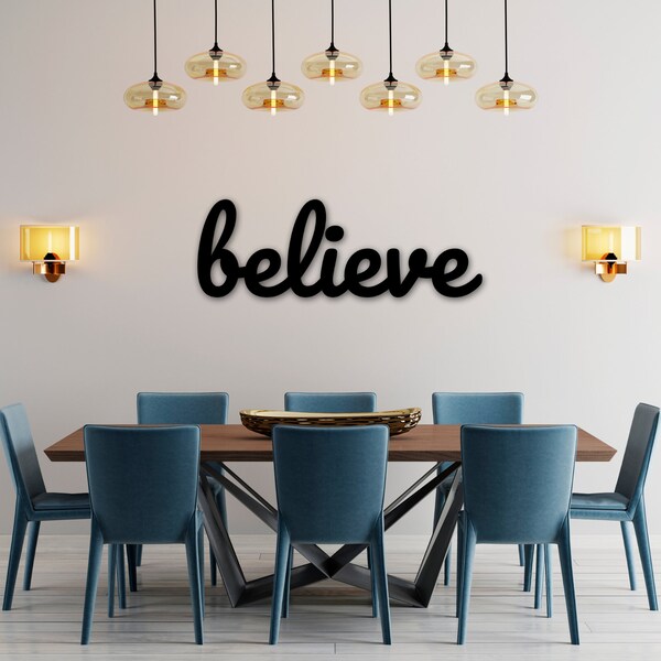 Believe Sign - Etsy