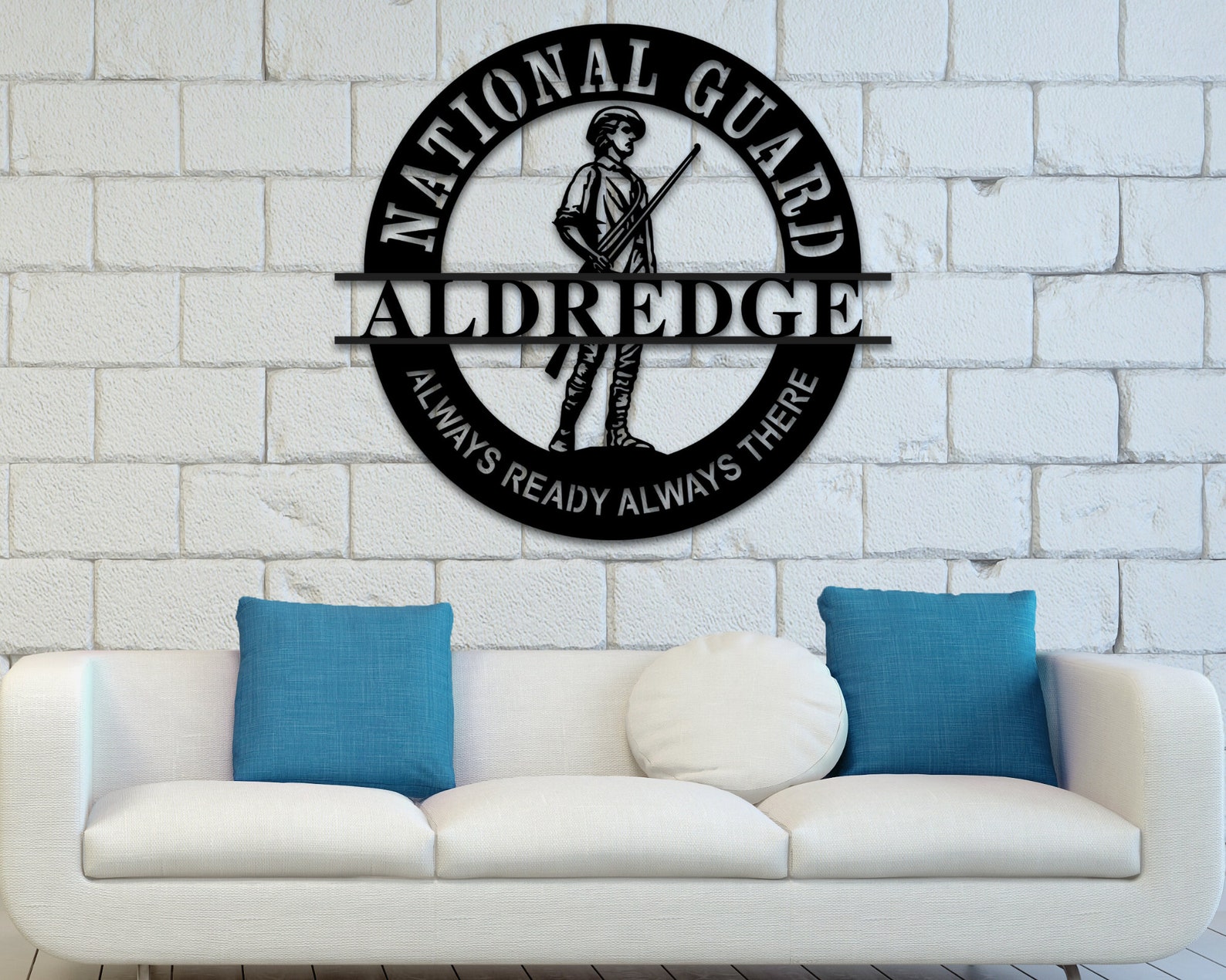 Metal Sign for National Guard Custom Metal Name Sign - Etsy