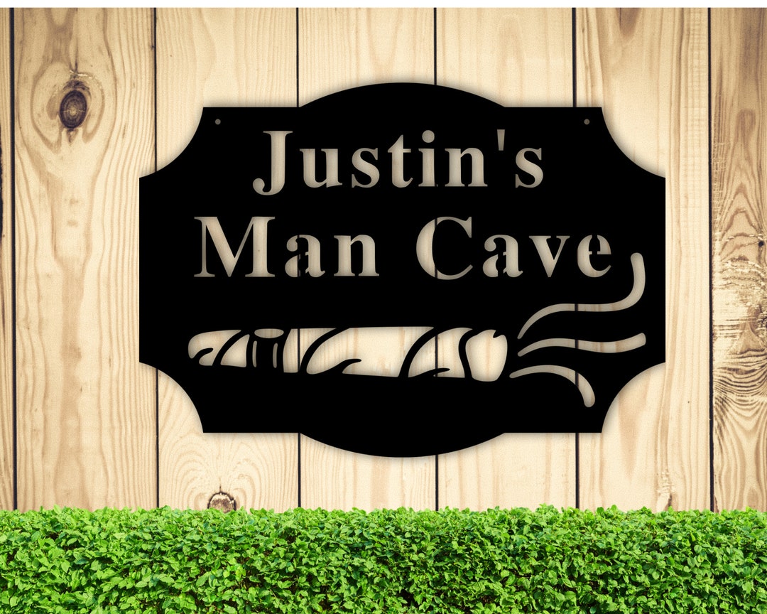 Personalized Man Cave Sign, Custom Man Cave Sign, Custom Cigar Sign ...