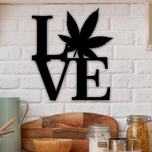 Metal Stacked Love Sign, Love Sign, Indoor or Outdoor Metal Sign, Metal ...