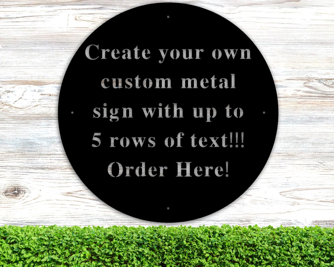 Metal Signs Custom, Personalized Metal Sign, Metal Signs Personalized ...