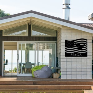 Metal American Flag, Customized American Flag, Customized Family Name ...