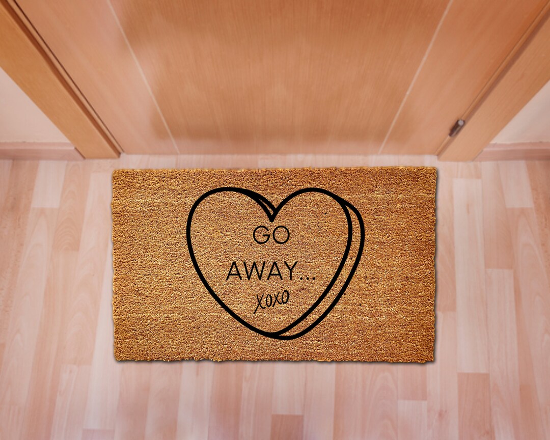 Welcome Heart Doormat, Cute Valentine's Housewarming Gift, Custom ...