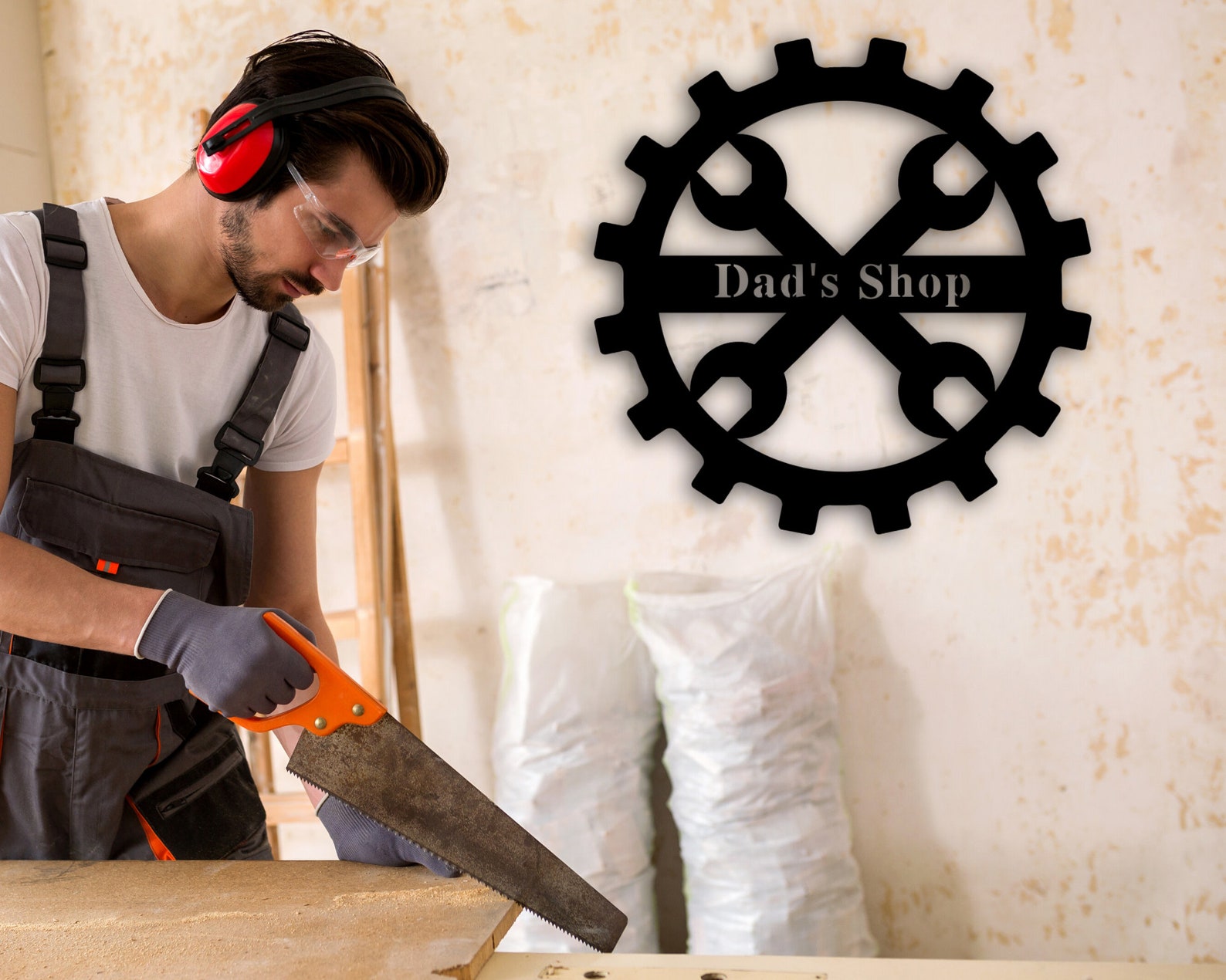 Garage Sign, Custom Shop Sign, Personalized Garage, Dads Garage Shop ...