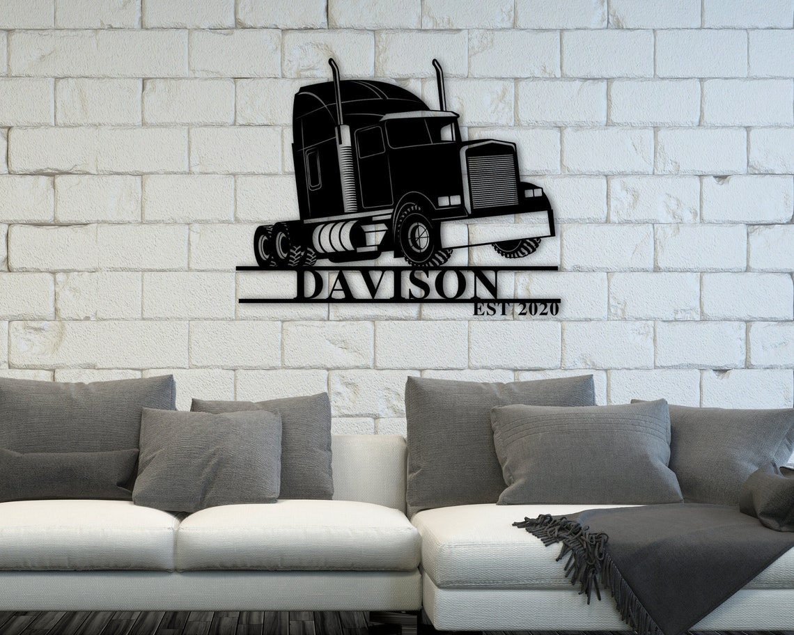 Personalized Trucker Name Metal Sign Truck Driver Gift Gift - Etsy