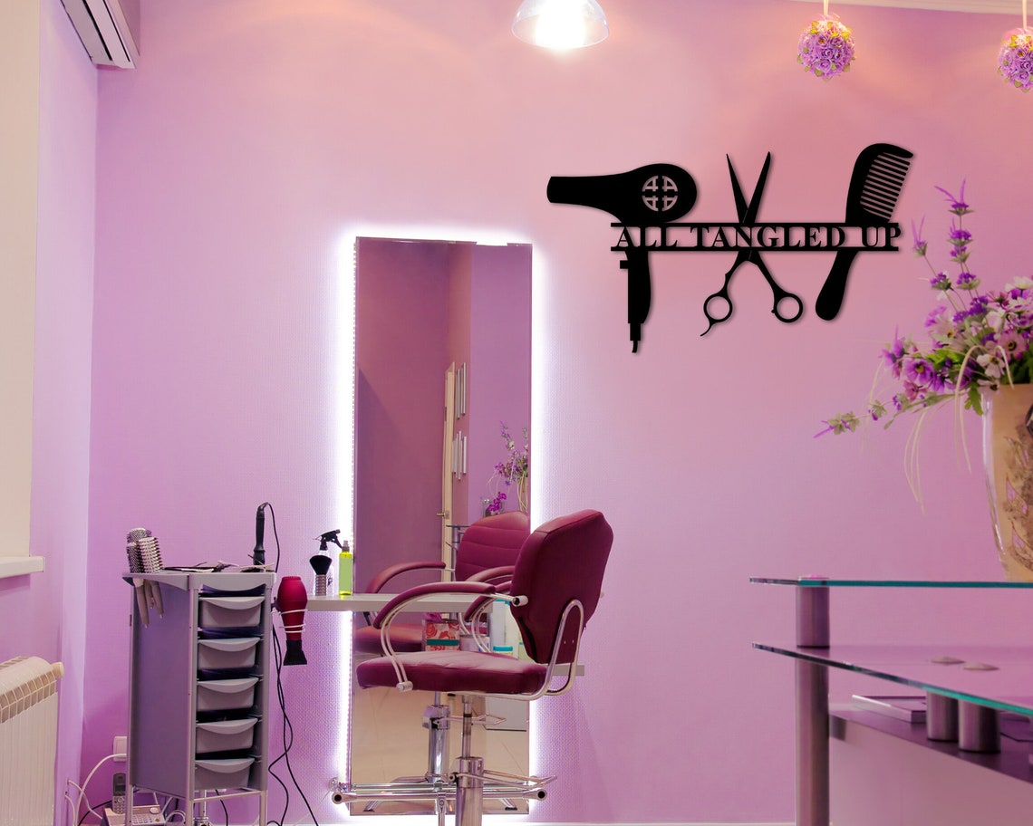 Salon Sign Custom Beauty Salon Sign Personalized Hair Salon - Etsy