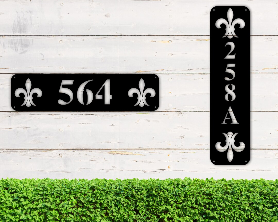 Modern House Numbers, Contemporary Home Address, Address Sign, Custom ...