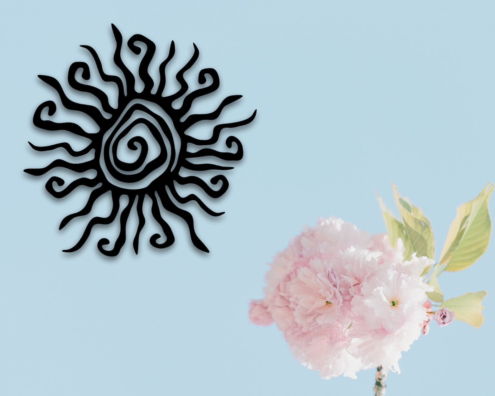 Hippie Fun Wacky Sun Unique Sun Metall Wall Garden Outdoor - Etsy