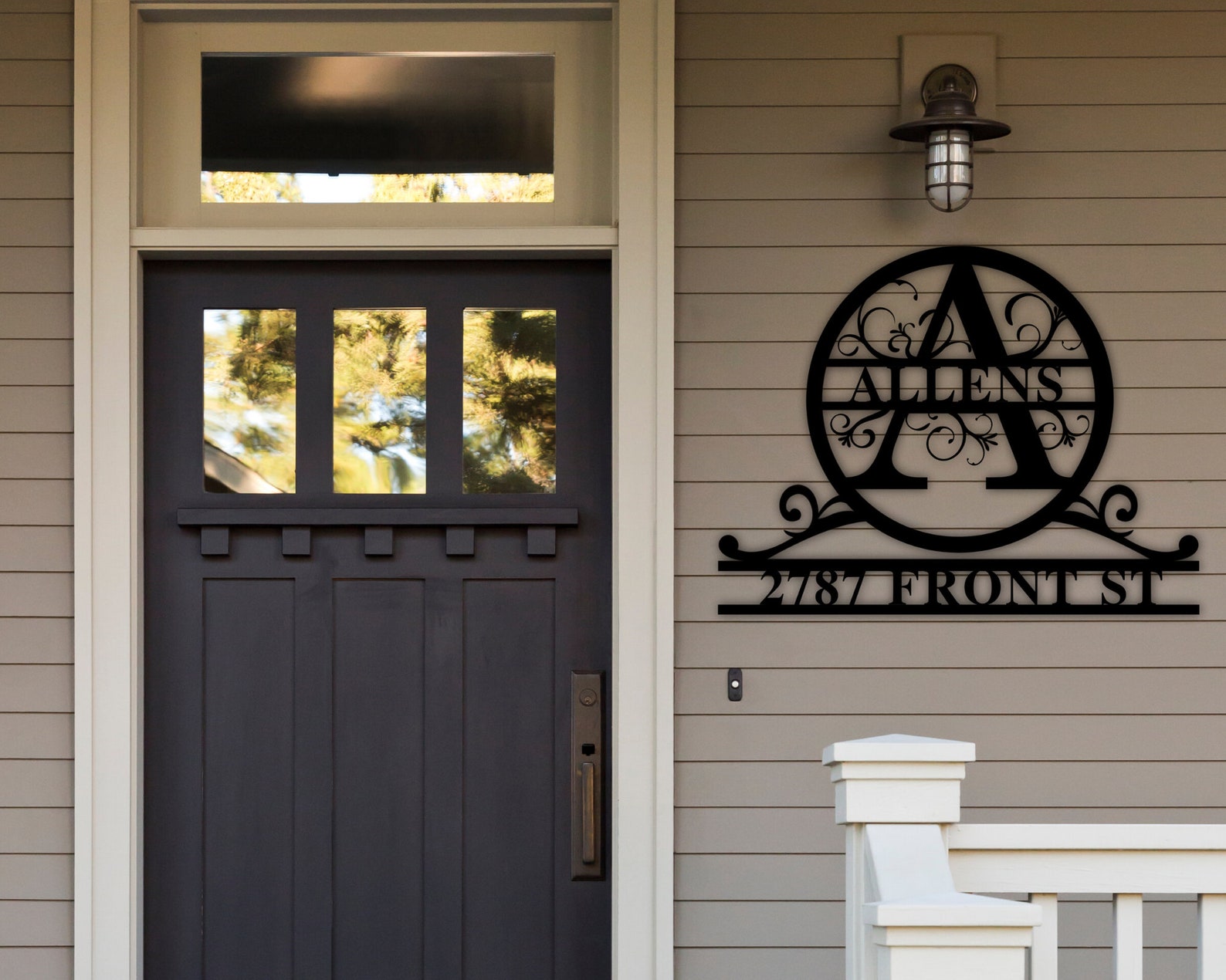 Personalized Metal Address Sign Metal Address Plaque Metal | Etsy